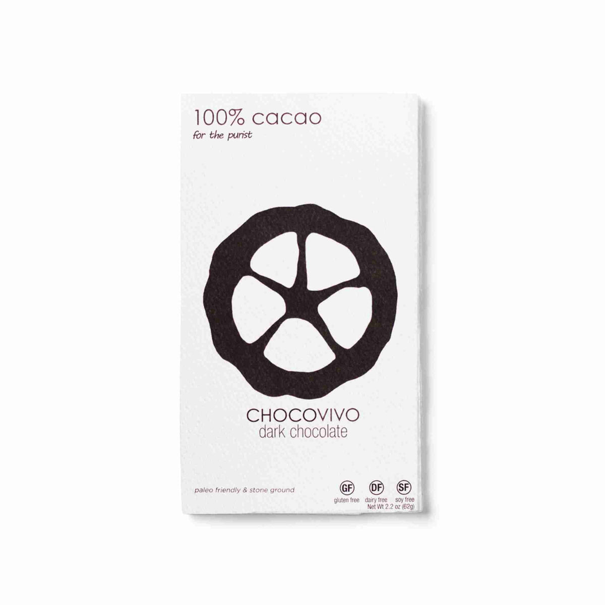 100% Dark Chocolate Cacao Bar – ChocoVivo
